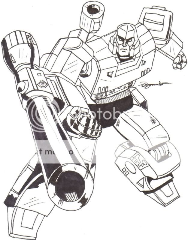 Megatron Face Drawing