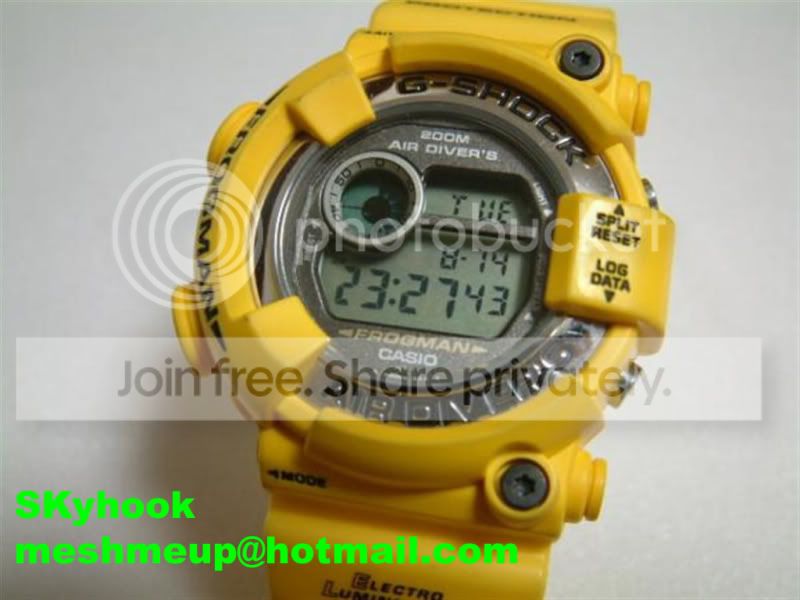 FS: VERY RARE G-Shock YELLOW FROGMAN | WatchUSeek Watch Forums